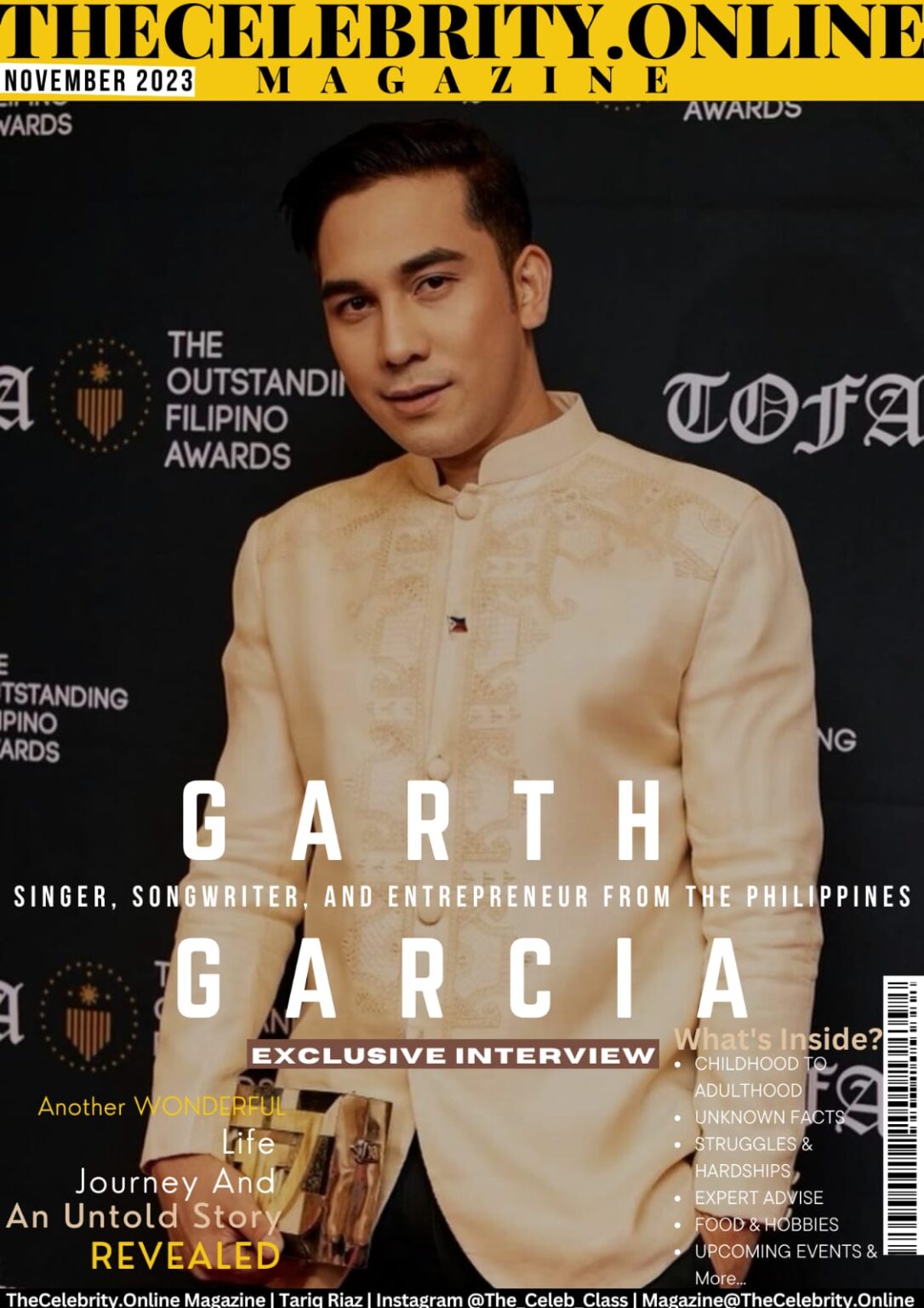 Garth Garcia Singer, Songwriter, and Entrepreneur from the Philippines ...
