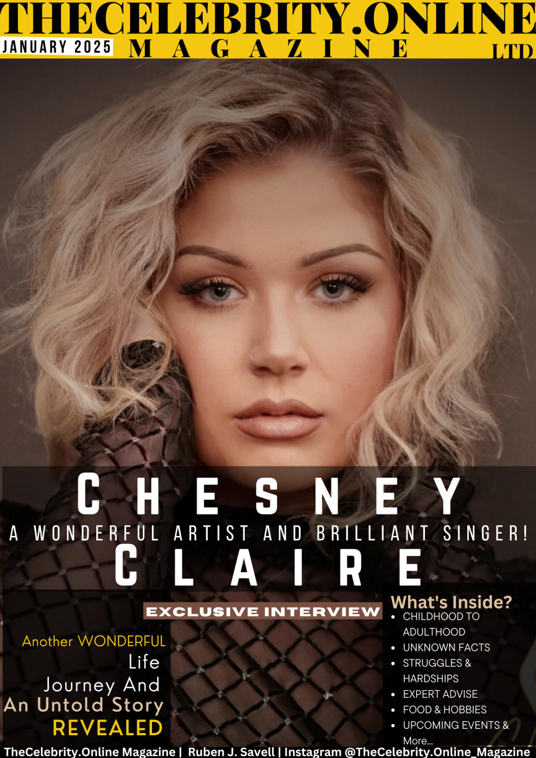 Chesney Claire Exclusive Interview - January 2025 Magazine Edition